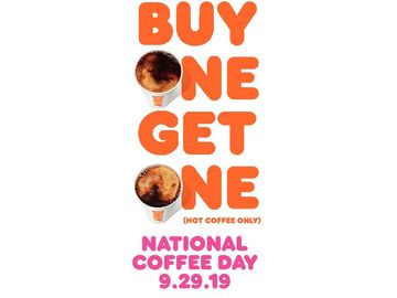 Dunkin donuts national coffee day 2020 store